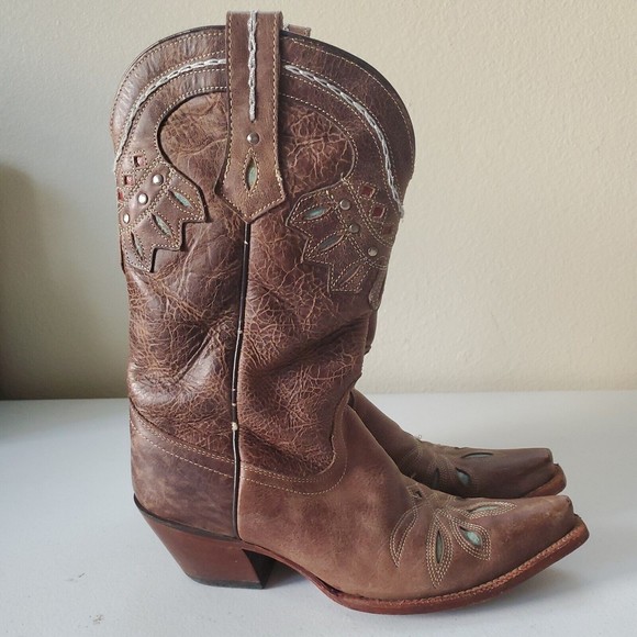Tony Lama | Shoes | Tony Lama Cowboy Boot 8 2 B Womens Tooled Leather ...